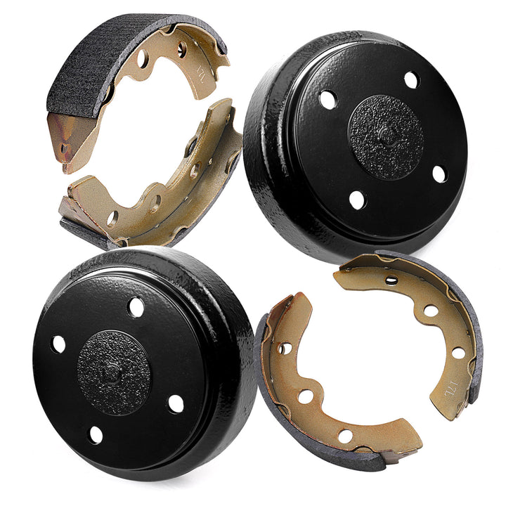 Roykaw Club Car Brake Drum & Brake Shoes Pads Kit for DS 1995-Up & Pre ...